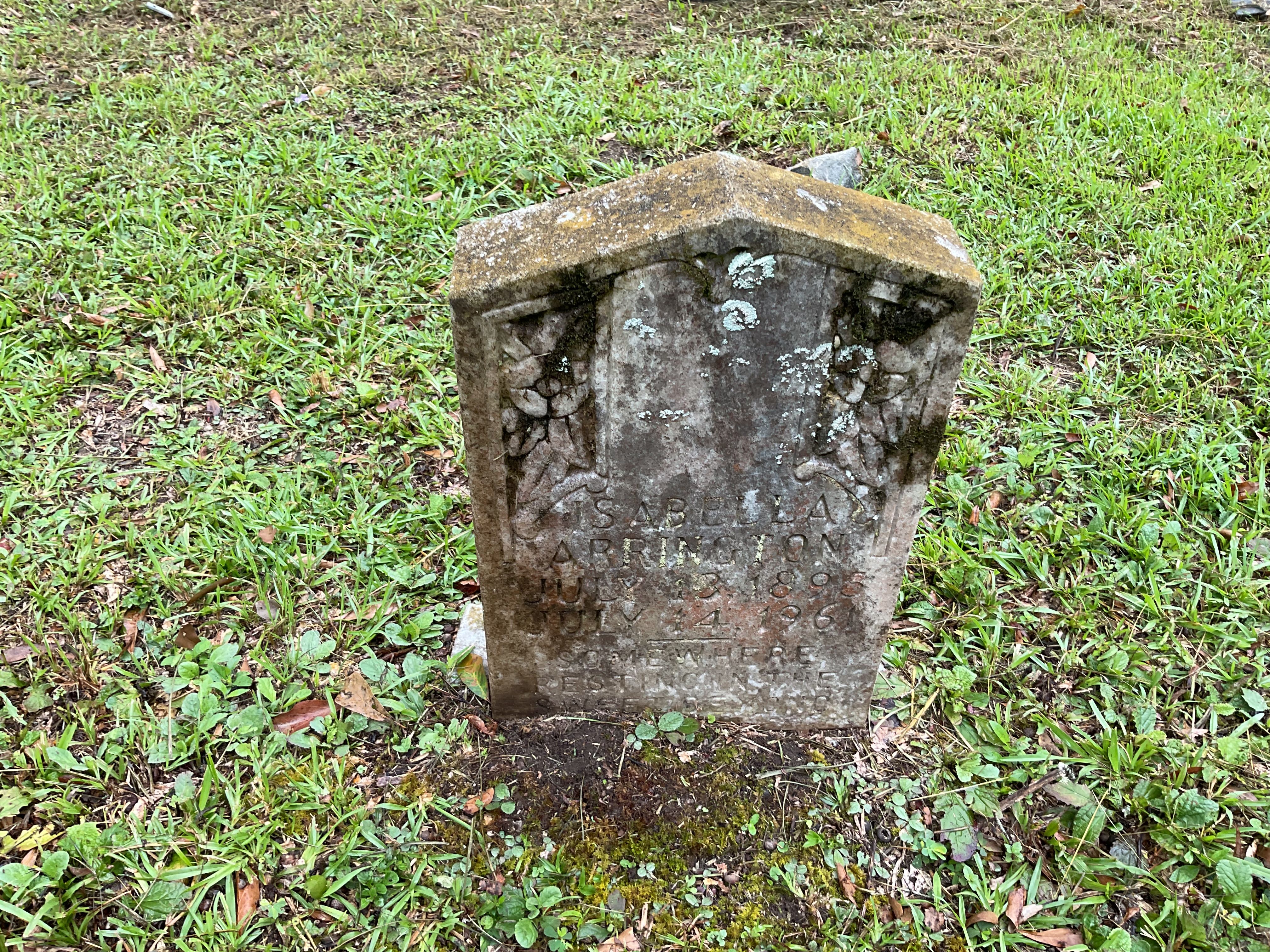 Isabella Walker Arrington Headstone – Our Unique Stories