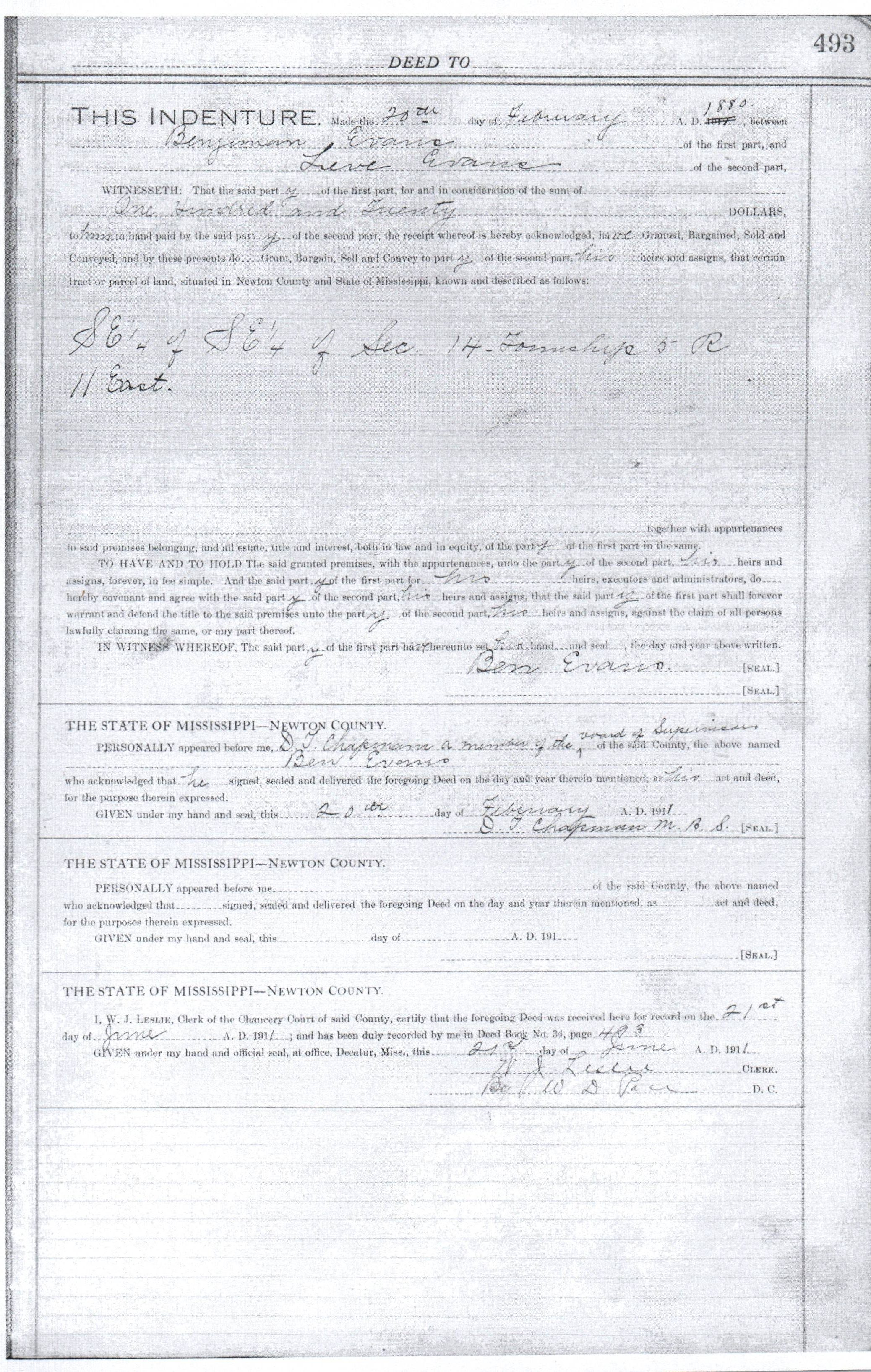 Index – Section 14, Township 5, Range 11-E – 1876-1924 – Our Unique Stories