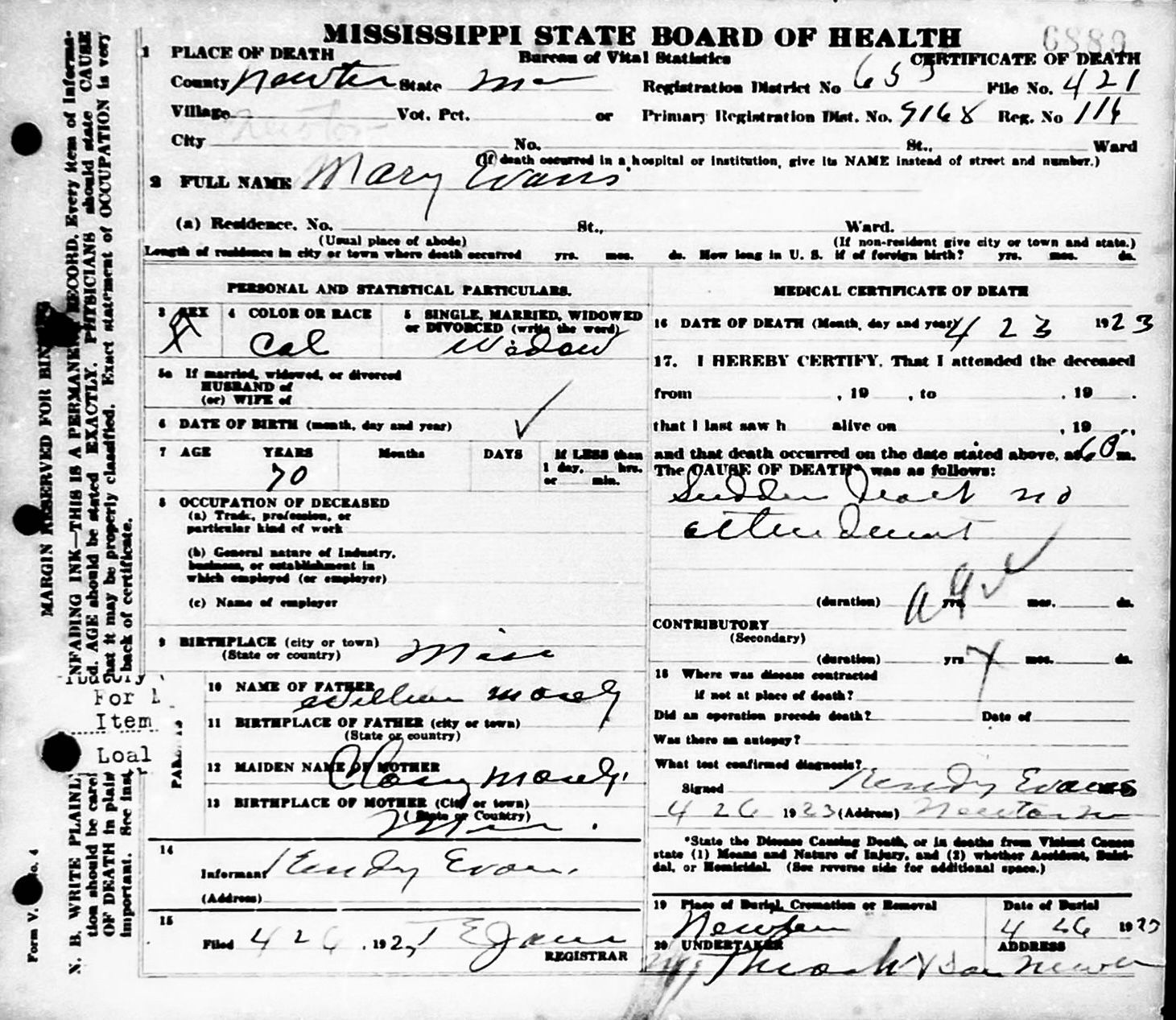 mary mosley Evans – Our Unique Stories