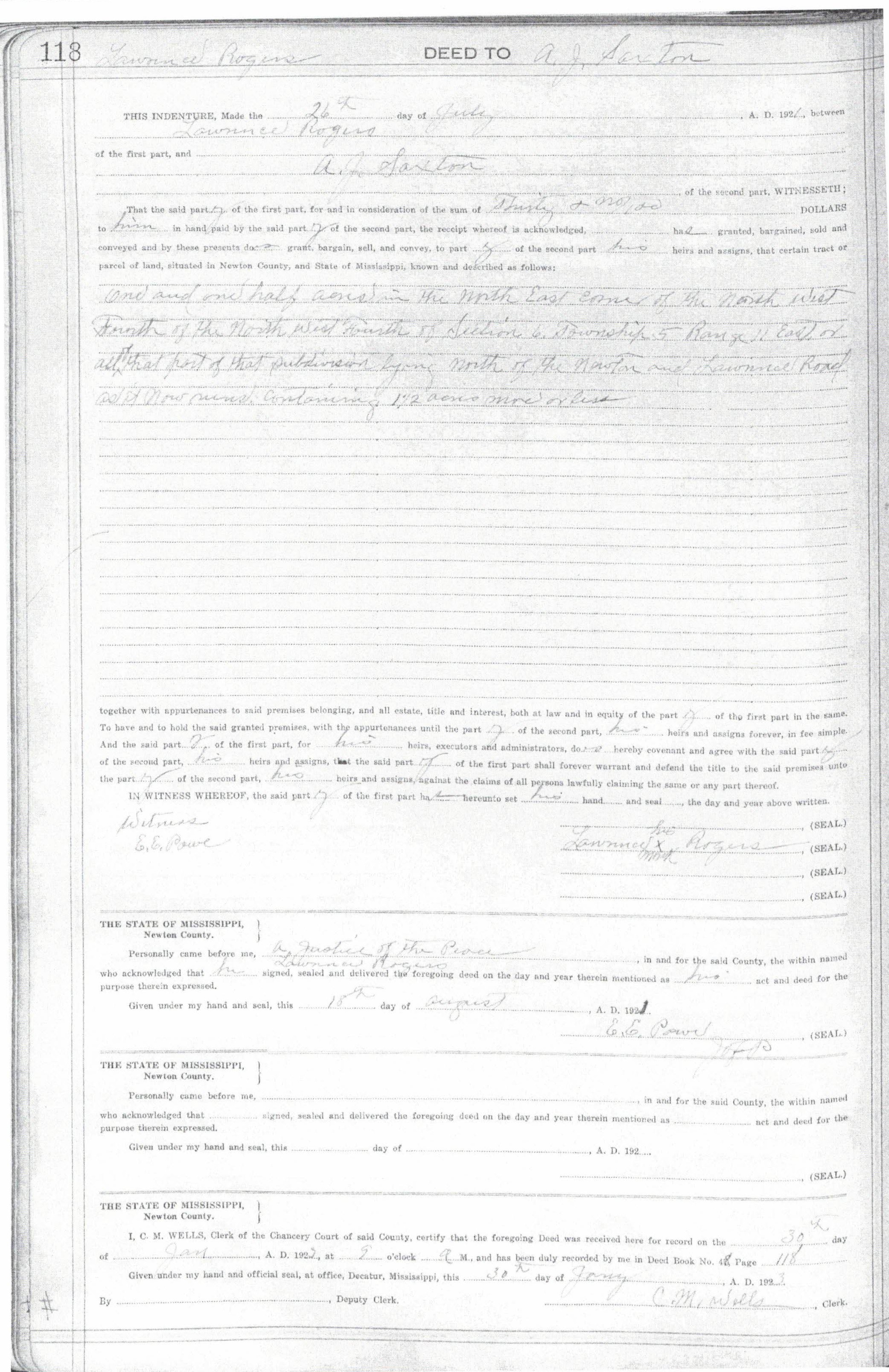 Lawrence Rogers-A.J. Saxon-1921-B48-P118 – Our Unique Stories