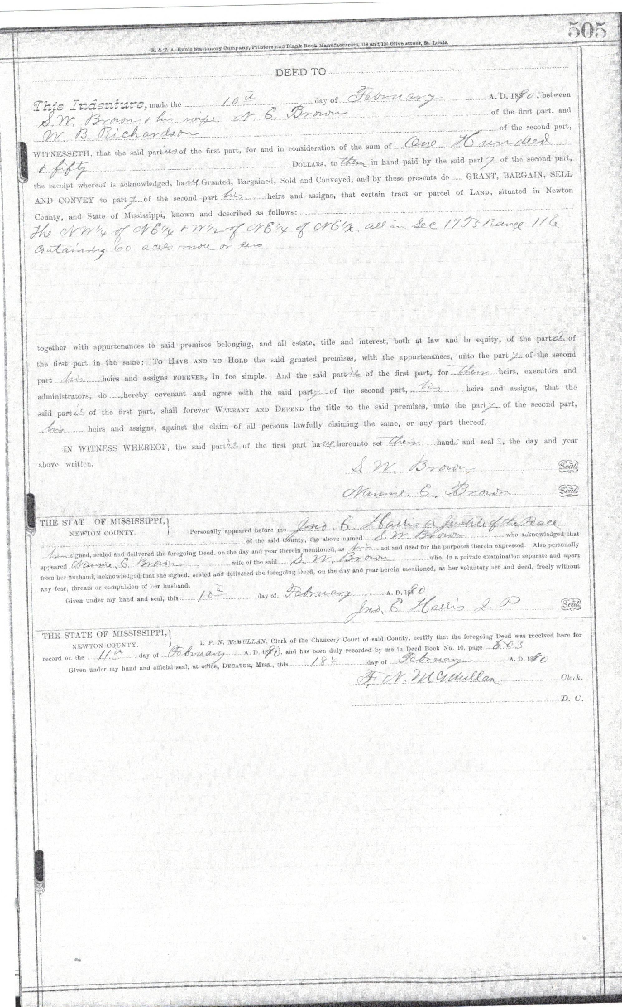 Index – Section 17, Township 5, Range 11-E – Our Unique Stories
