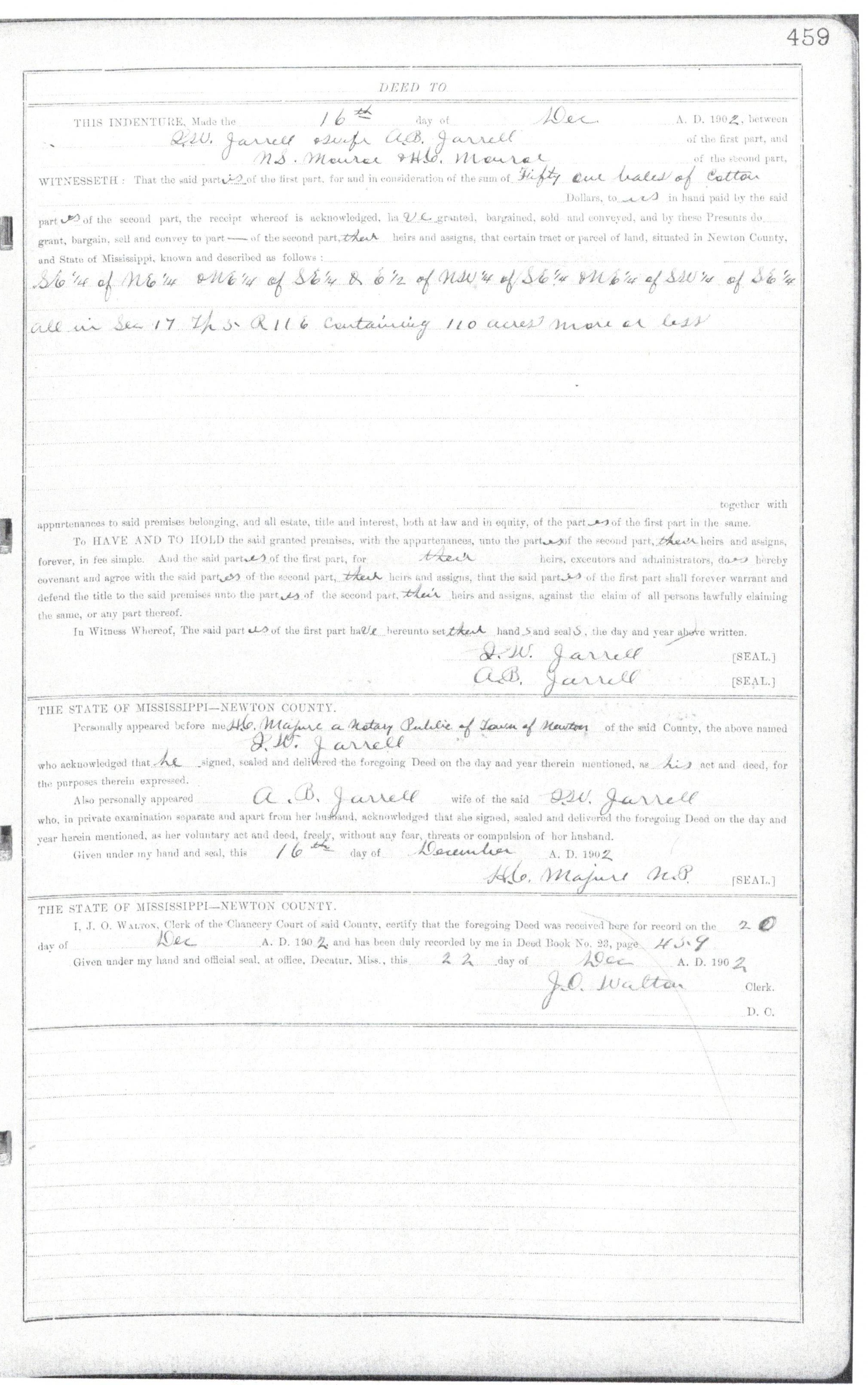 Index – Section 17, Township 5, Range 11-E – Our Unique Stories