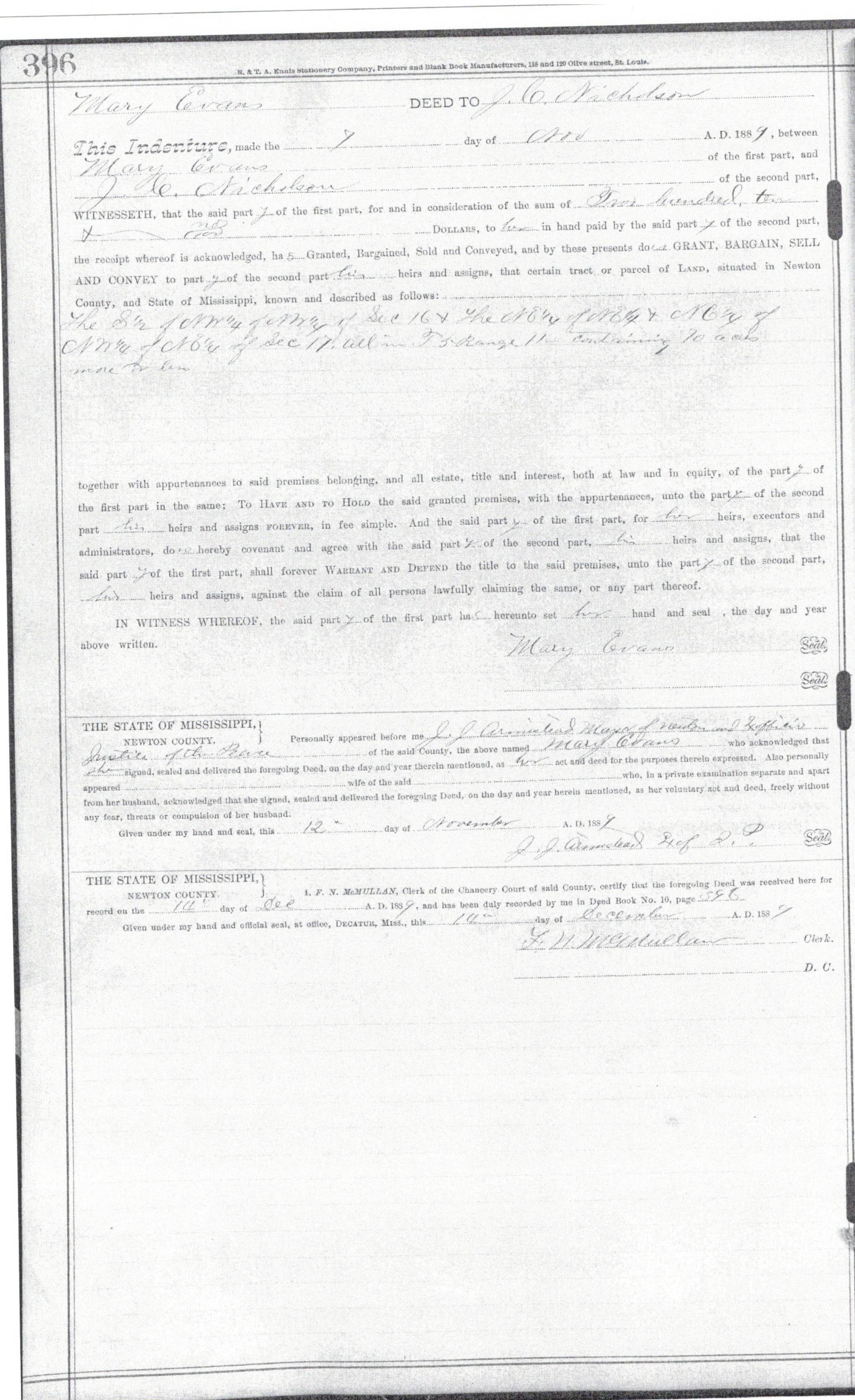 Index – Section 17, Township 5, Range 11-E – Our Unique Stories