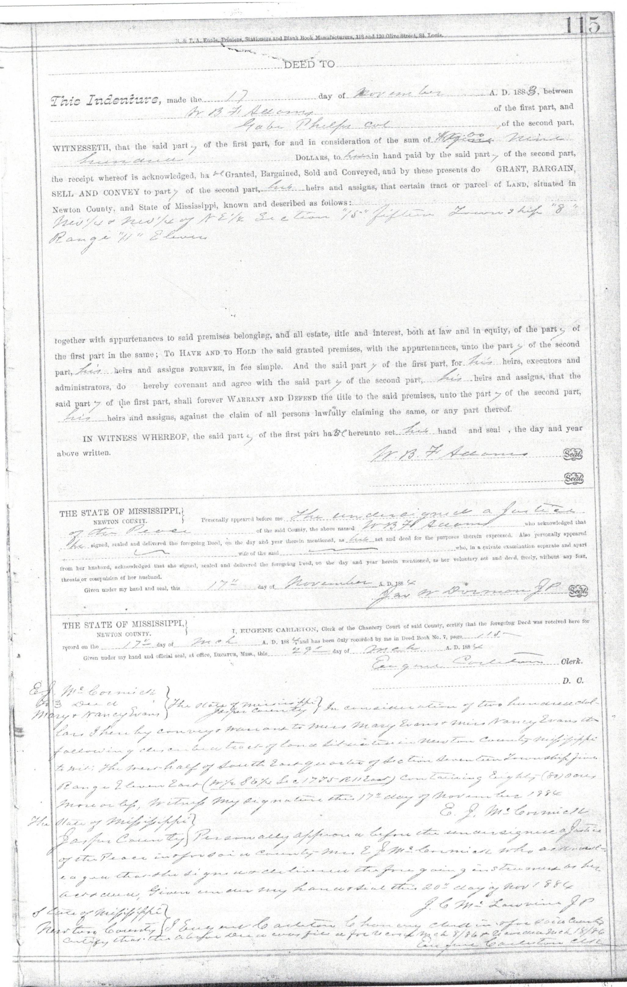 Index – Section 17, Township 5, Range 11-E – Our Unique Stories